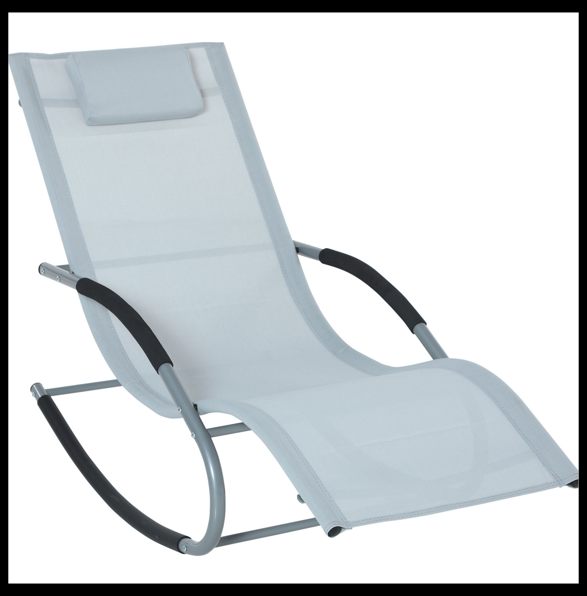 Wrought Studio™ Kohdyn Steel Rocking Chair | Wayfair