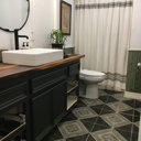 Merola Tile Kings Rombos Night 18" x 18" Ceramic Patterned Wall & Floor ...