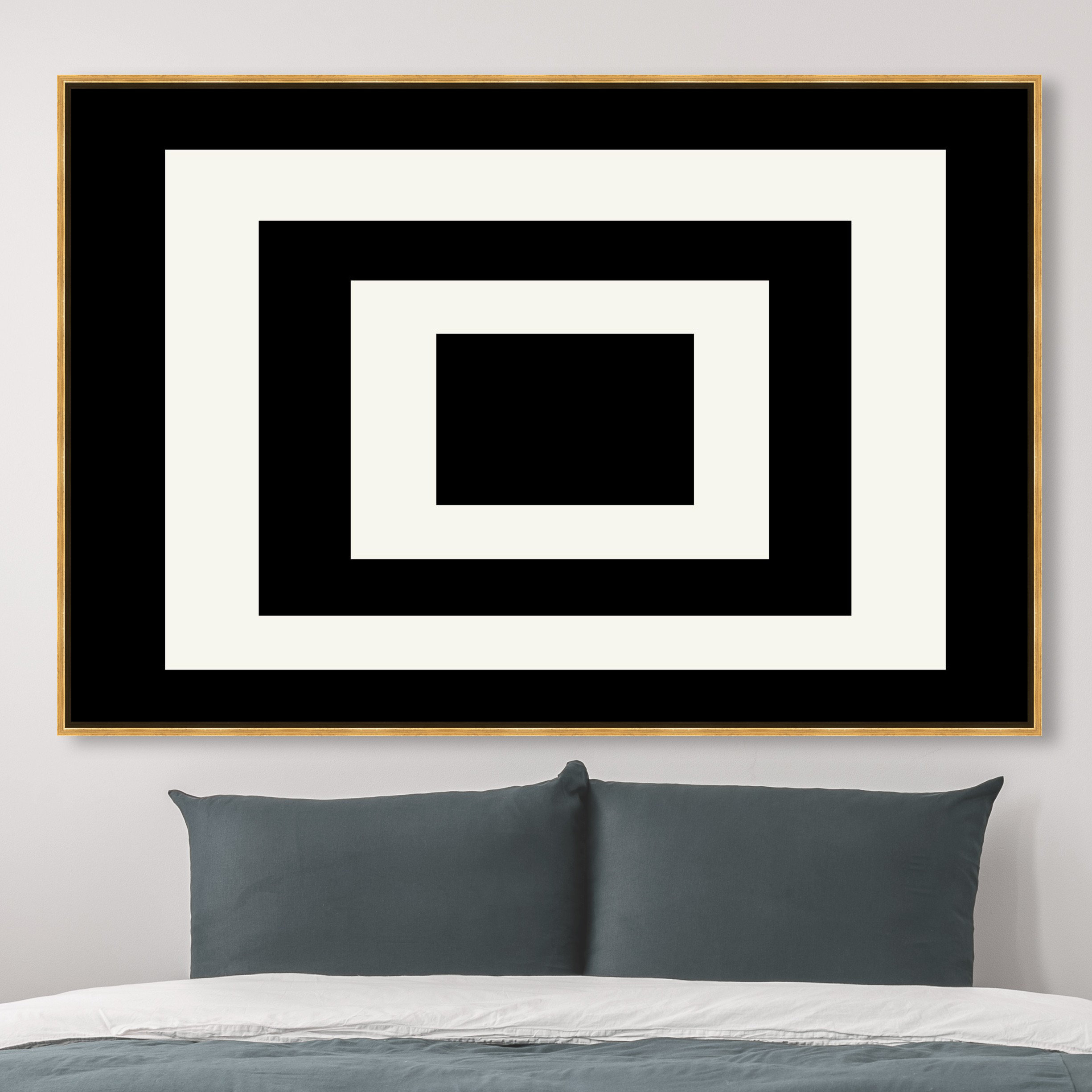 Ebern Designs Abstract Square Crazy Geometric Square - Graphic Art on ...