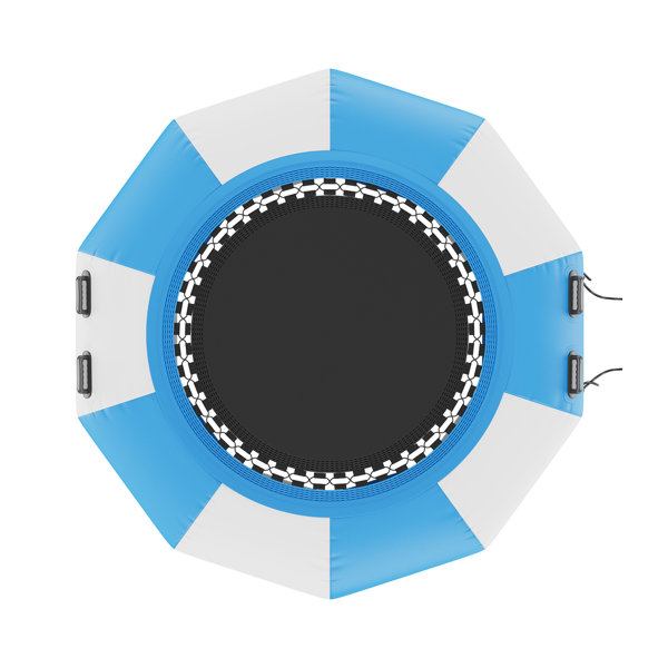 VEVOR Inflatable Water Bouncer, Recreational Water Trampoline, Portable ...