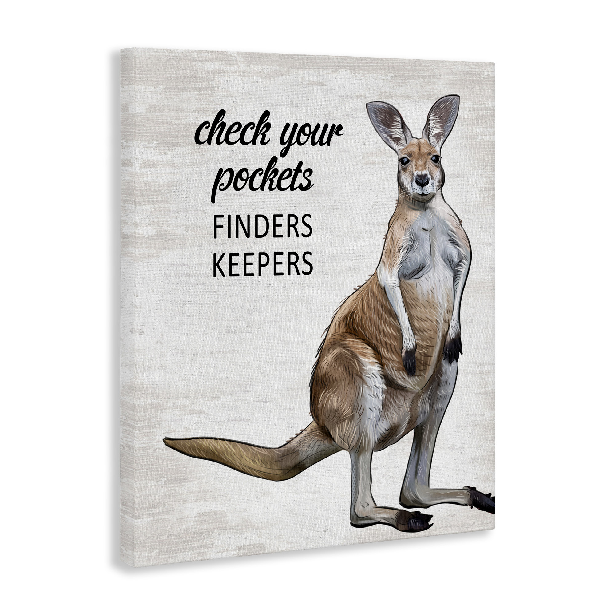 Ophelia & Co. Check Pockets Laundry Rule Canvas, design by Lettered and ...