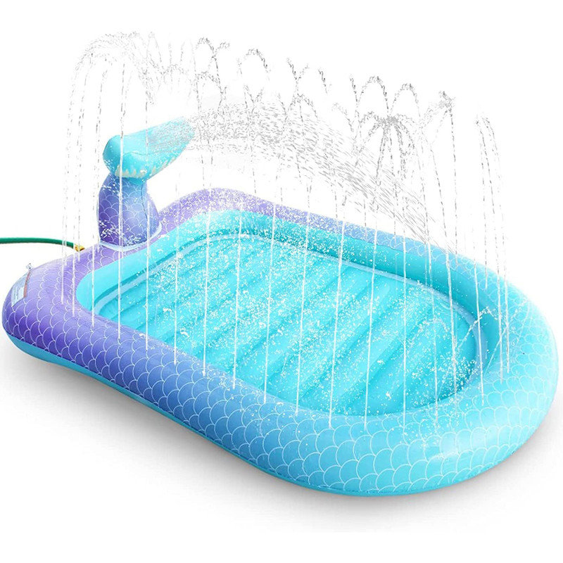 Priyet 75"Sprinkler Splash Pad,Fun Play Pool for Toddlers Babies Over ...