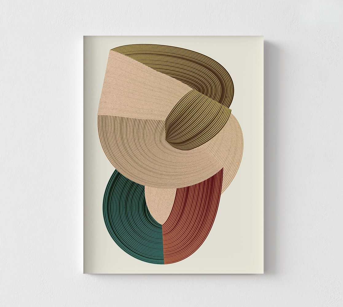 WeFrameArt Fibres 1 By Design Fabrikken, Colourful Abstract Art, Earth ...