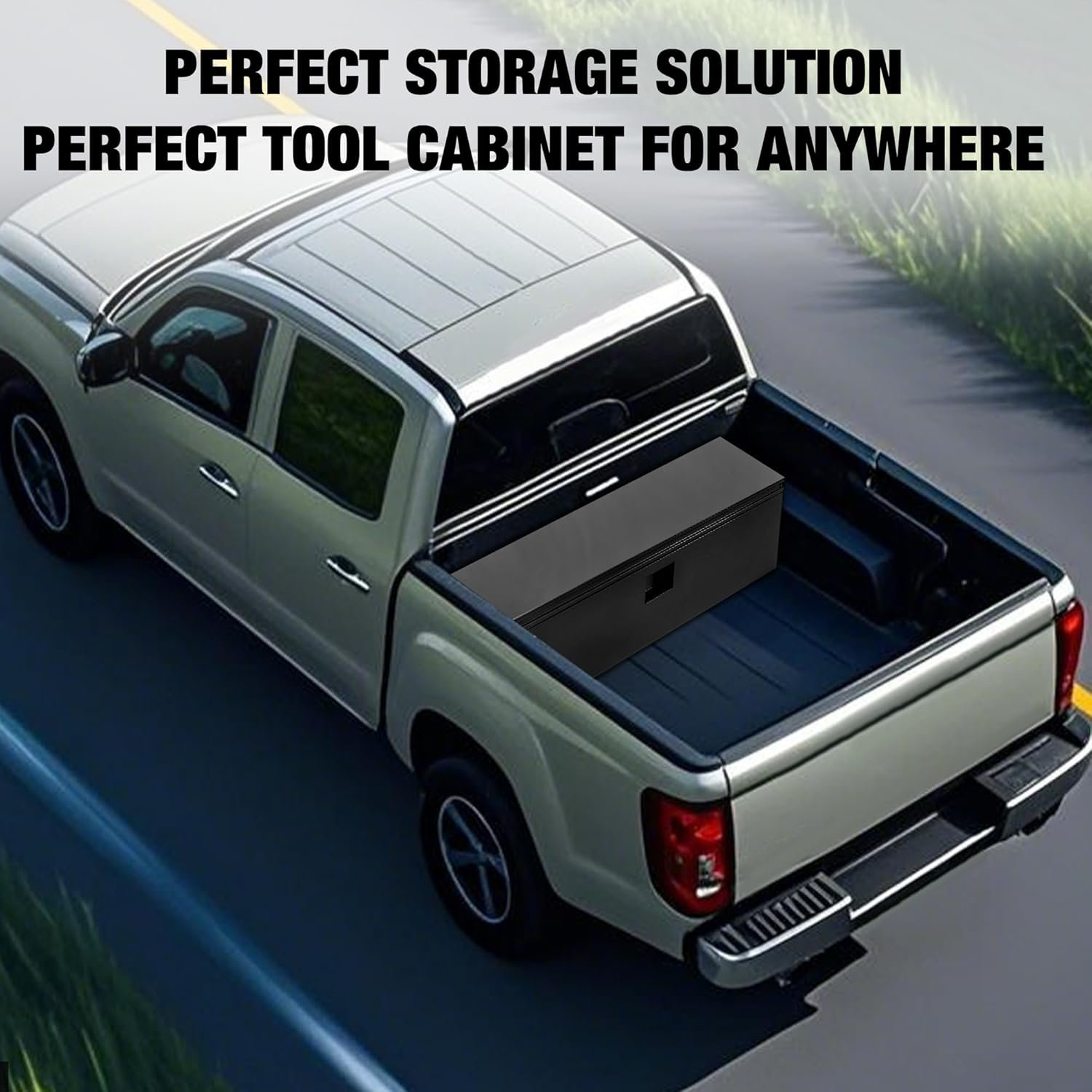 17 Stories Heavy-Duty Steel Lockable Tool Box - Weatherproof Truck Bed ...