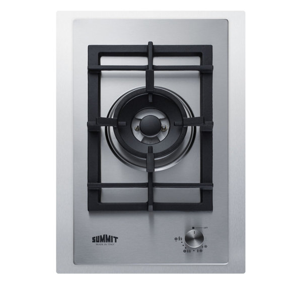 Summit Appliance Stainless Steel Gas 1 Burner Cooktop with Dual Size ...