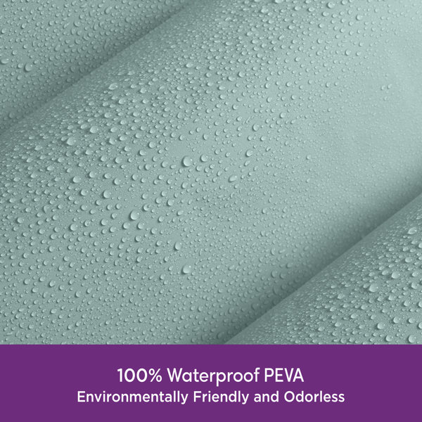 Wayfair Basics® Brungardt PEVA Solid Color Single Shower Curtain Liner ...