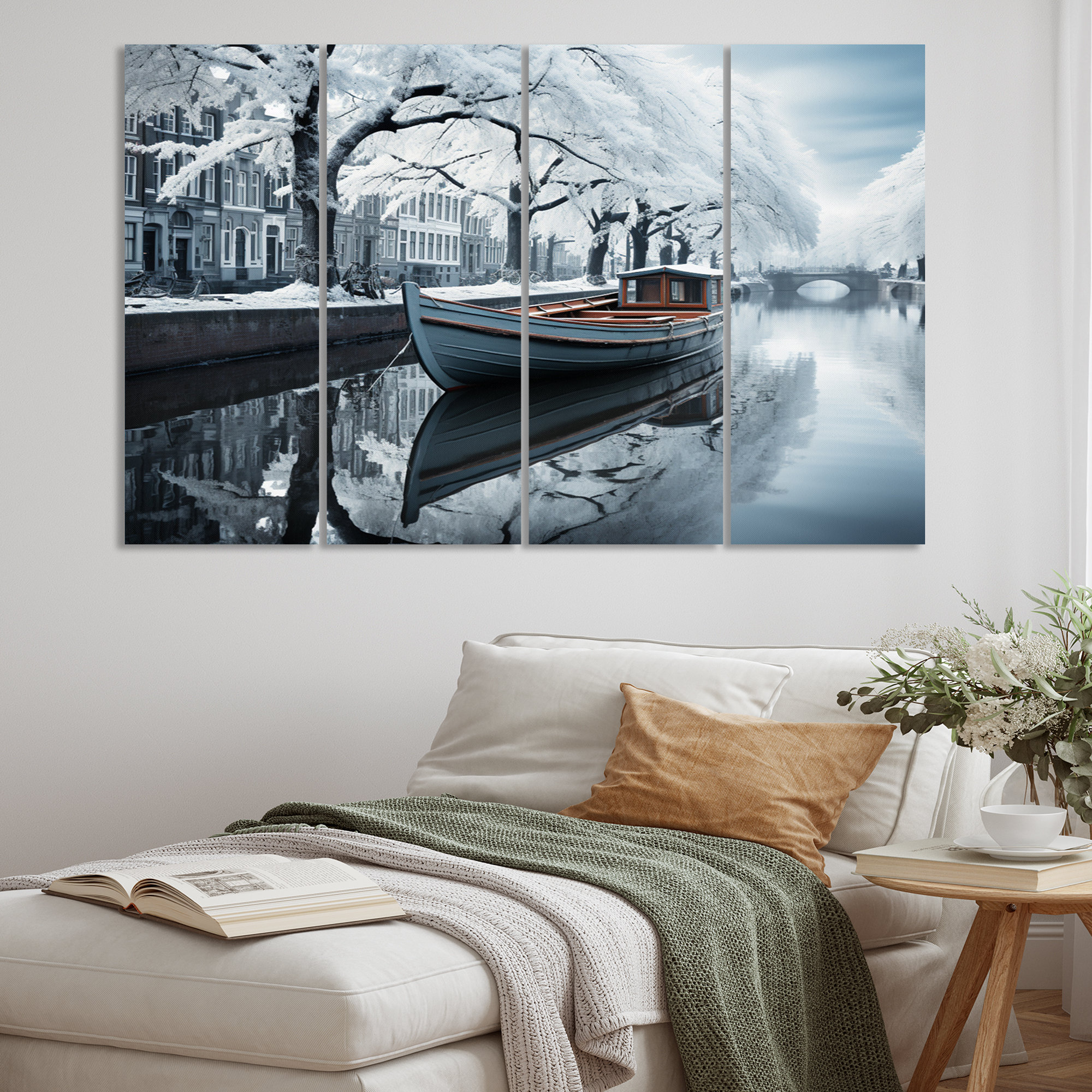 Breakwater Bay White Canal Historic Waterway Slate - Canals Metal Wall ...