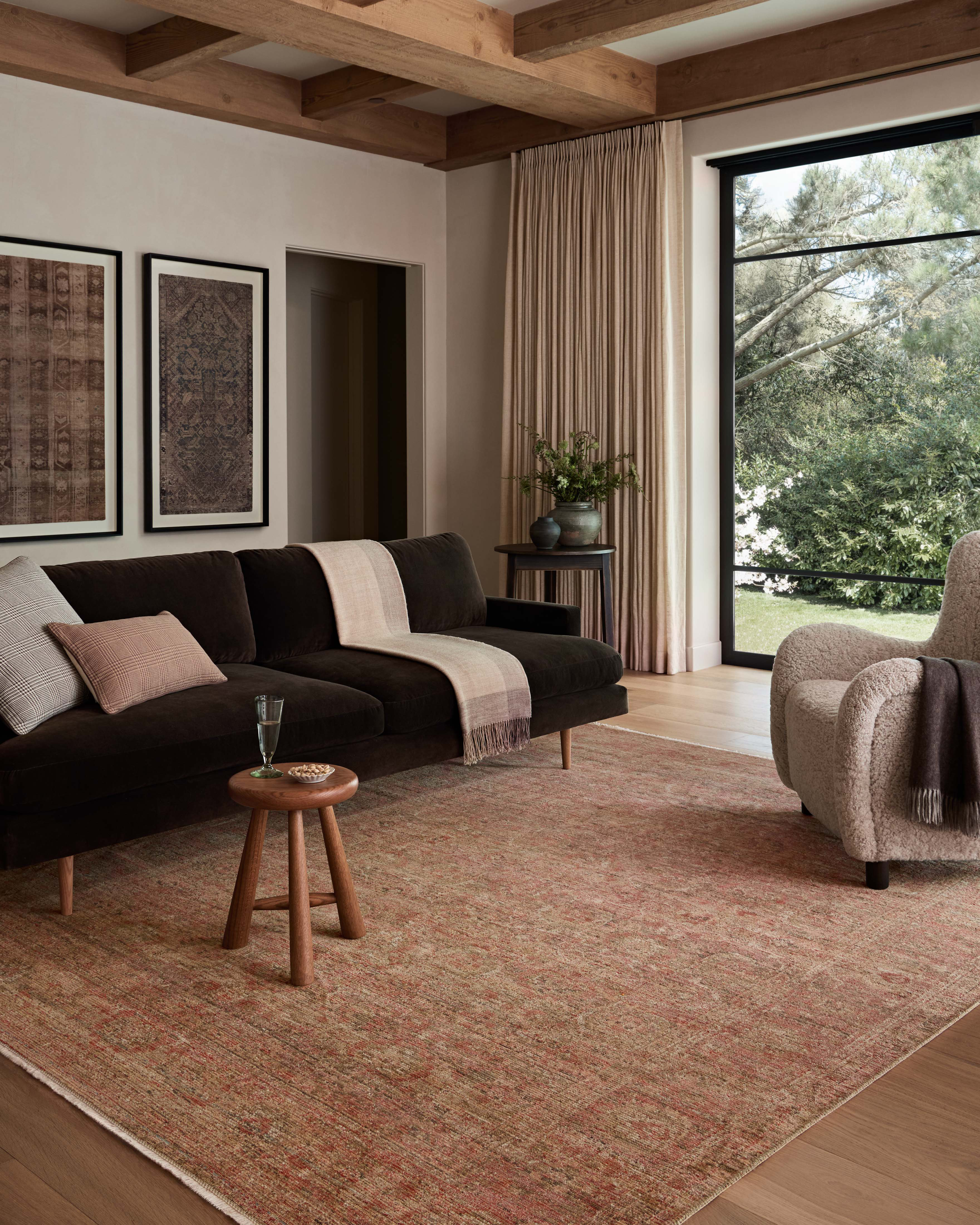 Amber Lewis x Loloi Molly Brick / Bark Area Rug - Wayfair Canada