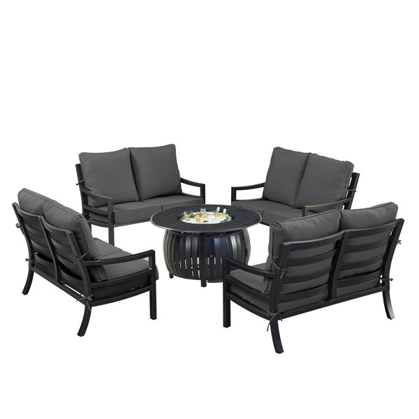 Oakland Living Ferril Outdoor 7 - Piece Conversation Set | Perigold