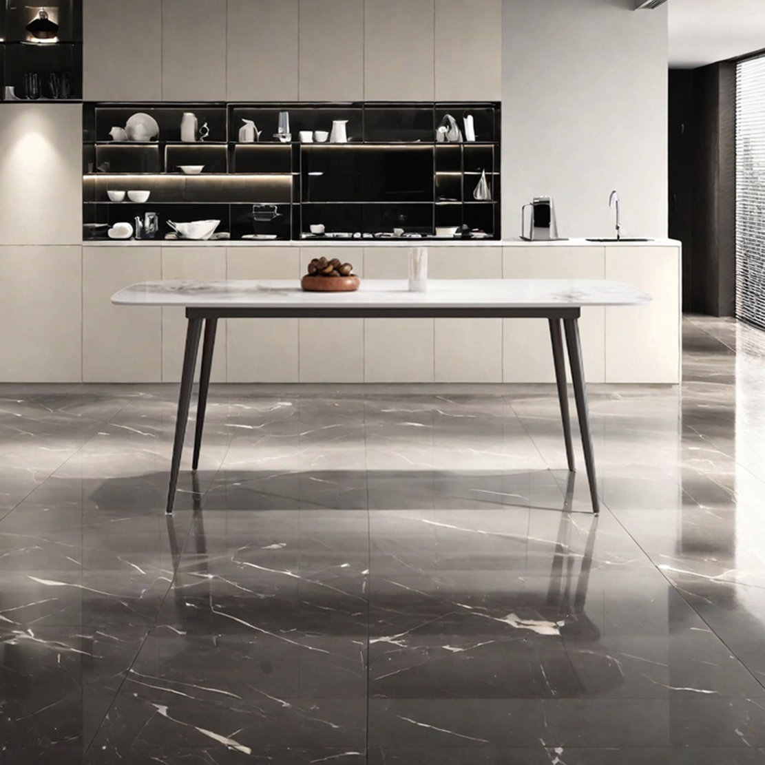 Sleek Surface Designs High-end Light Luxury Rock Slab Dining Table ...