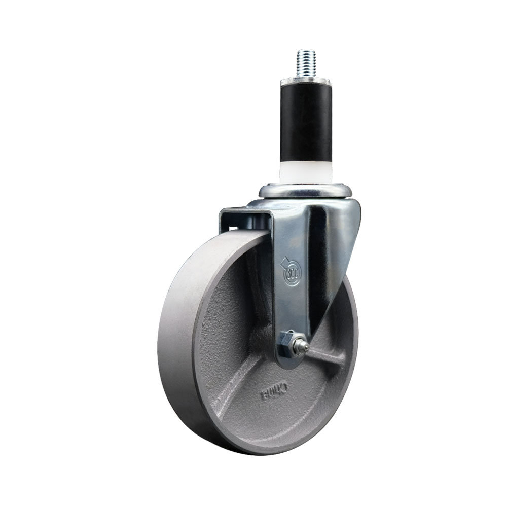 Service Caster Semi Steel Wheel Swivel 1-3/8 Inch Expanding Stem Caster ...
