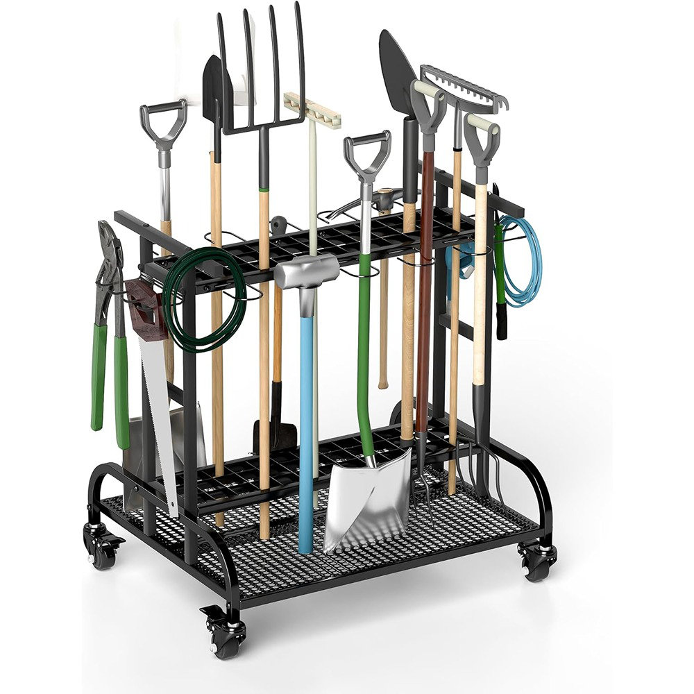 17 Stories R Garden Tool Organizer For Garage 3 Tier Utility Yard Too ...
