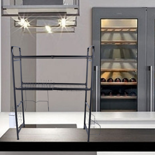 JOYDING Stainless Steel Double-Layer Drain Rack Kitchen Storage Rack ...