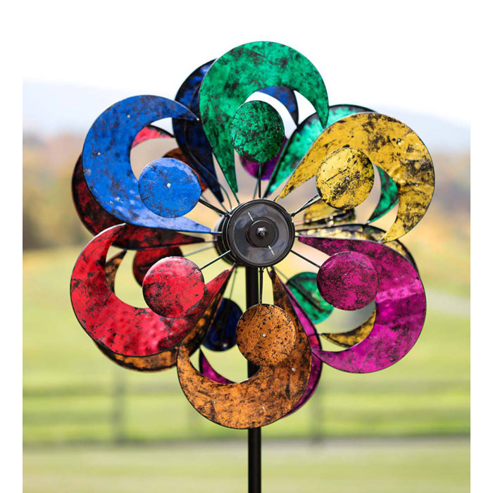 Arlmont & Co. 4 TIER SOLAR SPINNER | Wayfair