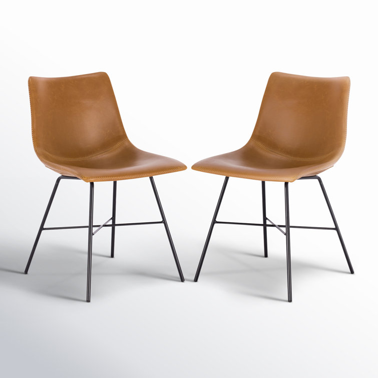 Birch Lane™ Bela Vegan Leather Dining Chair & Reviews | Wayfair