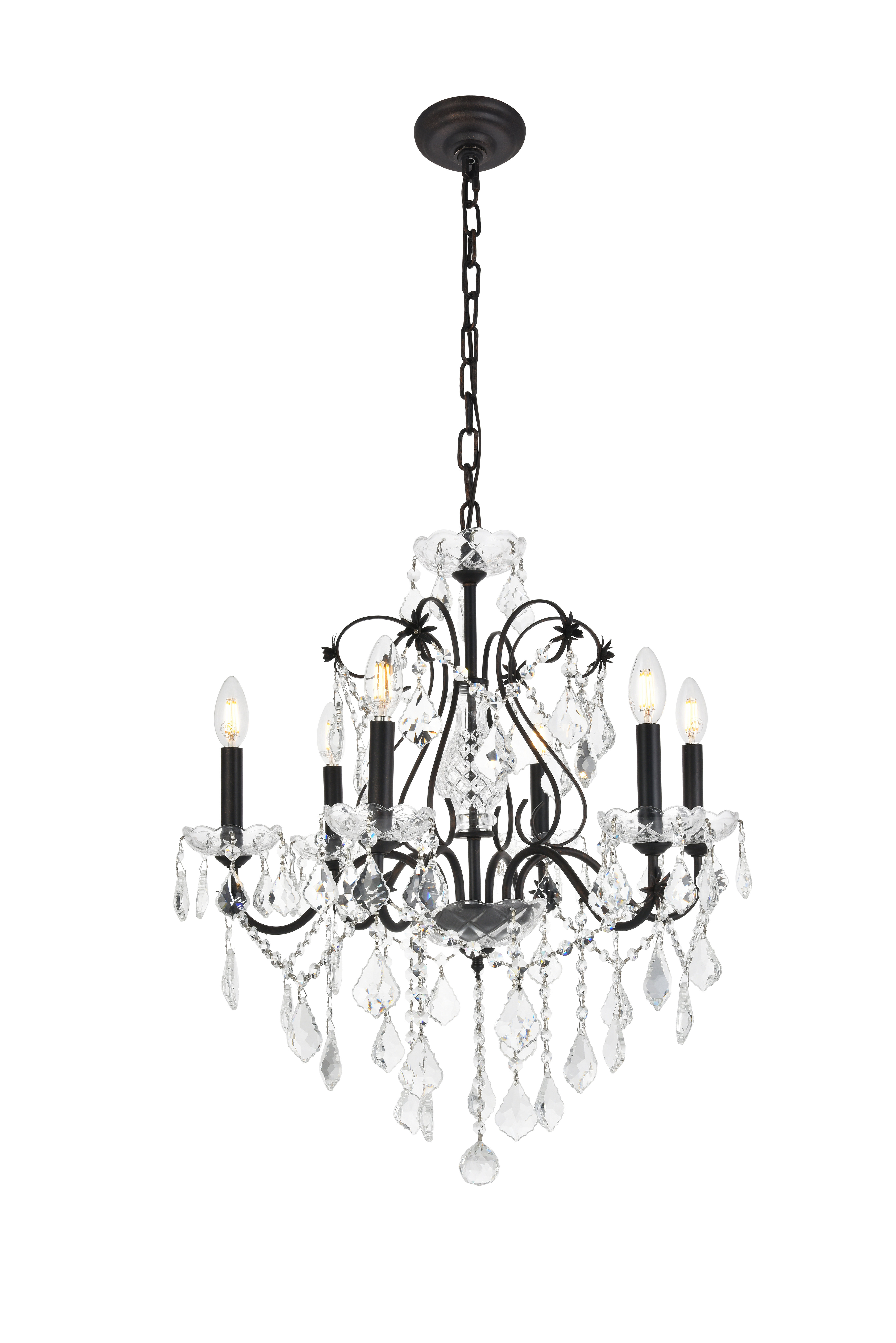 Wildon Home® Candle Style Classic / Traditional Chandelier with Crystal ...