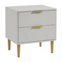 Fjørde & Co Adams 2 Drawer Bedside Table & Reviews | Wayfair.co.uk