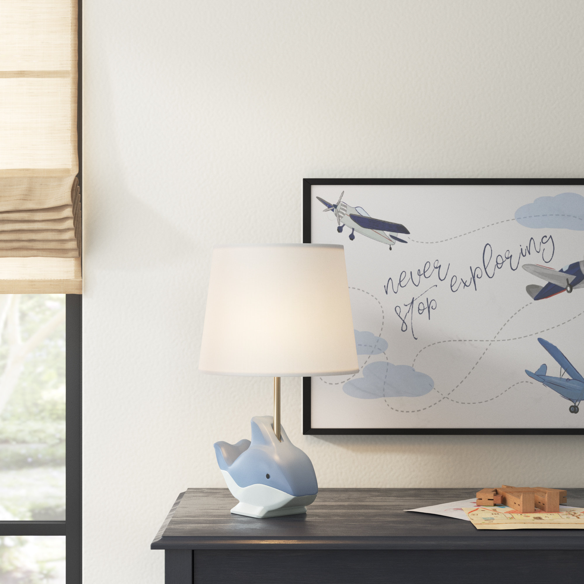 Three Posts™ Baby & Kids Sydnie 15" Bedside Child/Kids Table Lamp ...