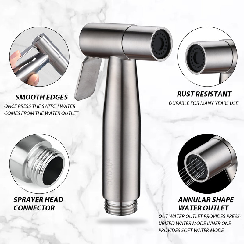 LEPUDAY Hand Held Bidet with Faucet | Wayfair