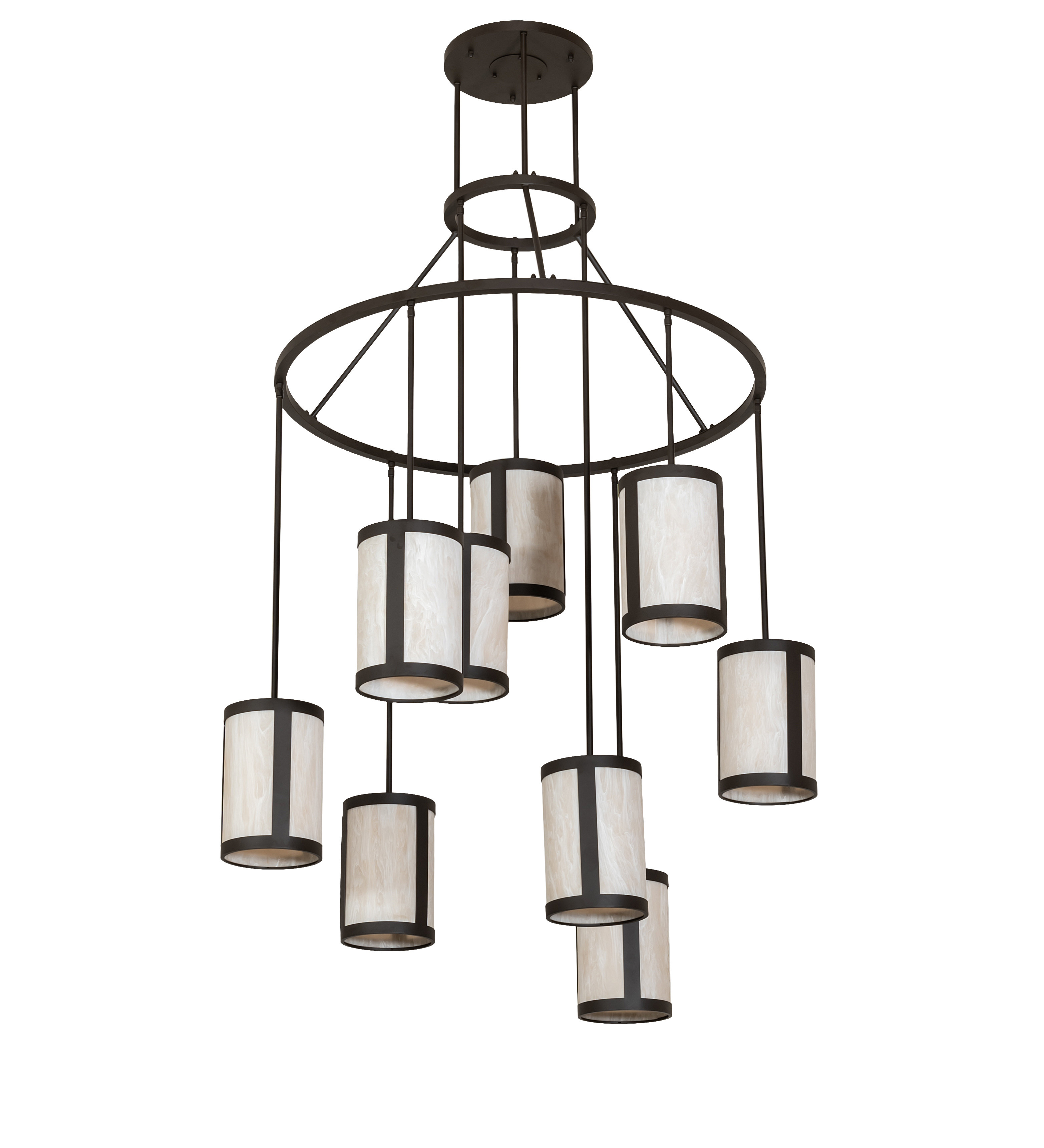 Meyda Lighting 48" Wide 9 Light Cascading Chandelier | Wayfair