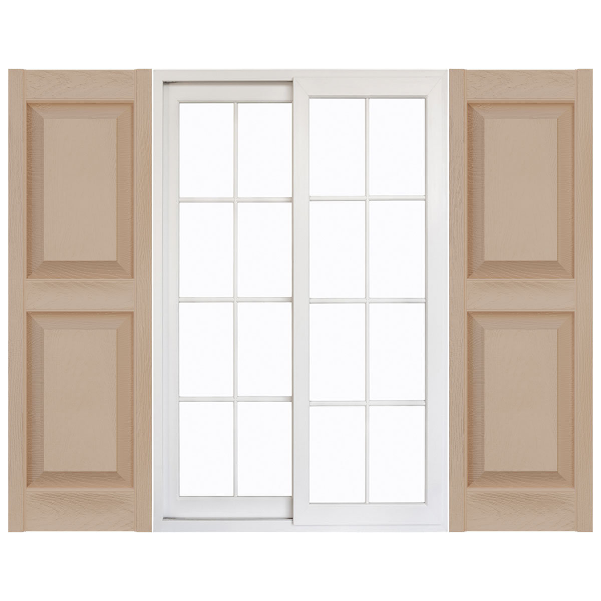 Mid America Mid-America Vinyl, Custom Two Equal Panels, Raised Panel ...