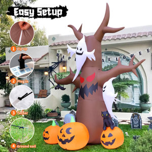 The Holiday Aisle® Halloween Inflatables 11.8 FT Tall Inflatable ...