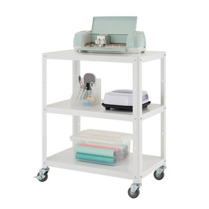 TRINITY 30 in. 3-Tier Metal Utility Cart w/ Wheels & Reviews | Wayfair