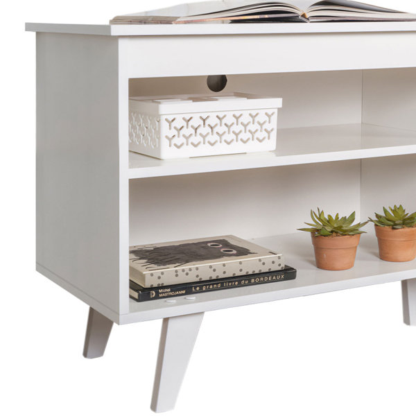 George Oliver Harmie TV Stand Entertainment Center with 4 Shelves and ...