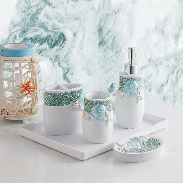 Highland Dunes Issifu 4 Piece Bathroom Accessory Set | Wayfair