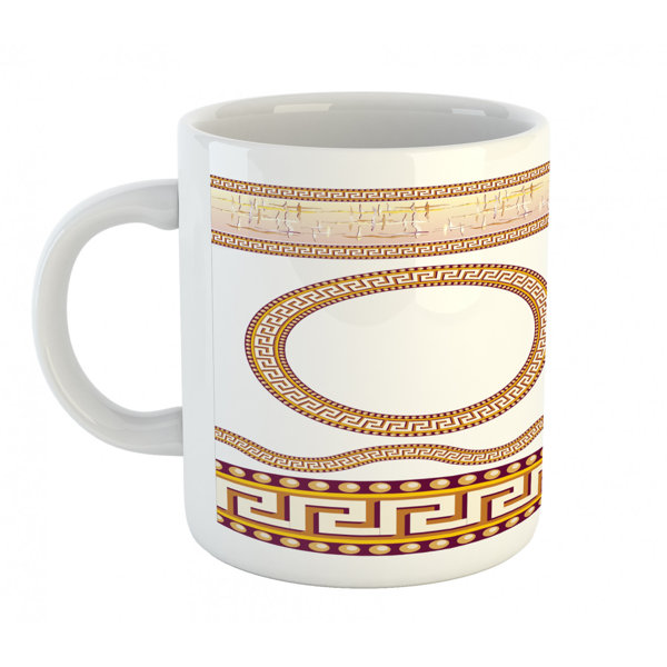 East Urban Home Greek Key Coffee Mug | Wayfair