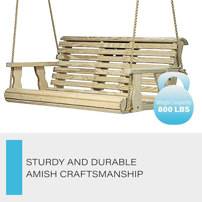 Loon Peak® Jouse 2 Person Porch Swing | Wayfair