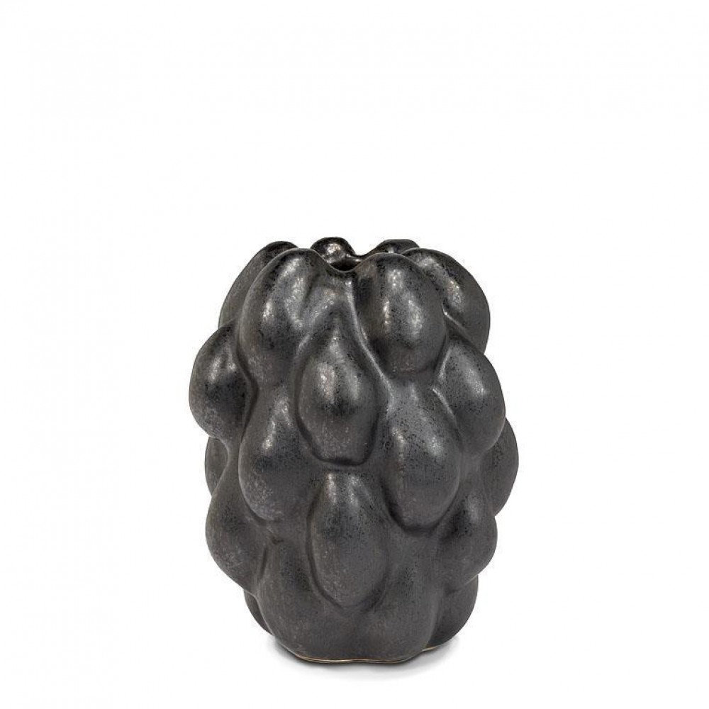 Ebern Designs Matte Black Small Knobby Vase | Wayfair
