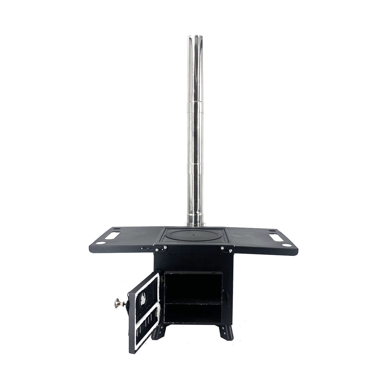 DOMINTY Camping Stove Outdoor Stove Portable Survival Wood Burning ...