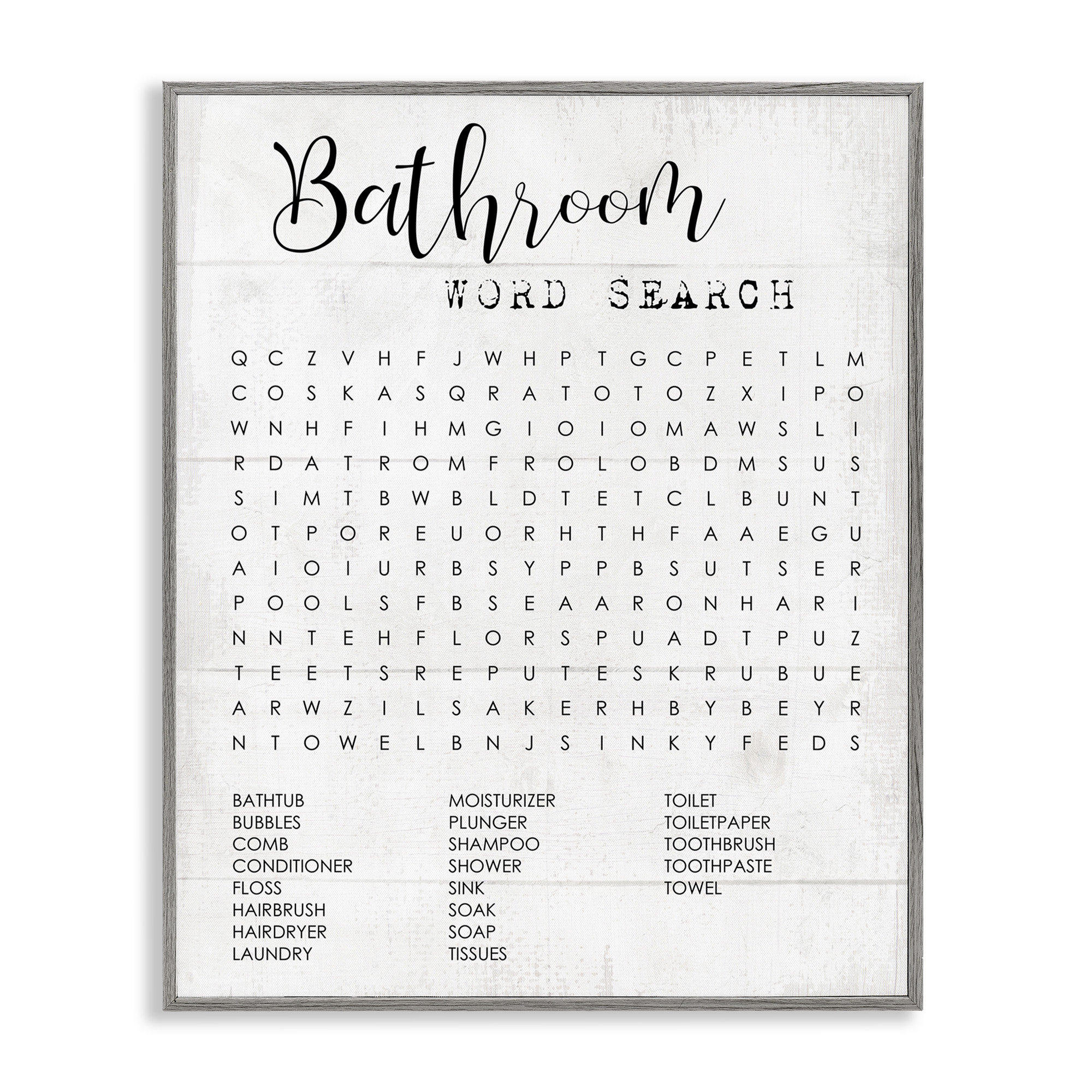 Laurel Foundry Modern Farmhouse Bathroom Word Search Fun Family Word ...