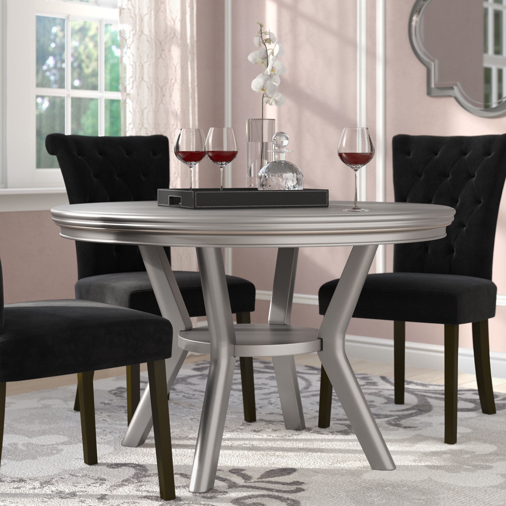 Willa Arlo™ Interiors Didcot Round Dining Table & Reviews | Wayfair