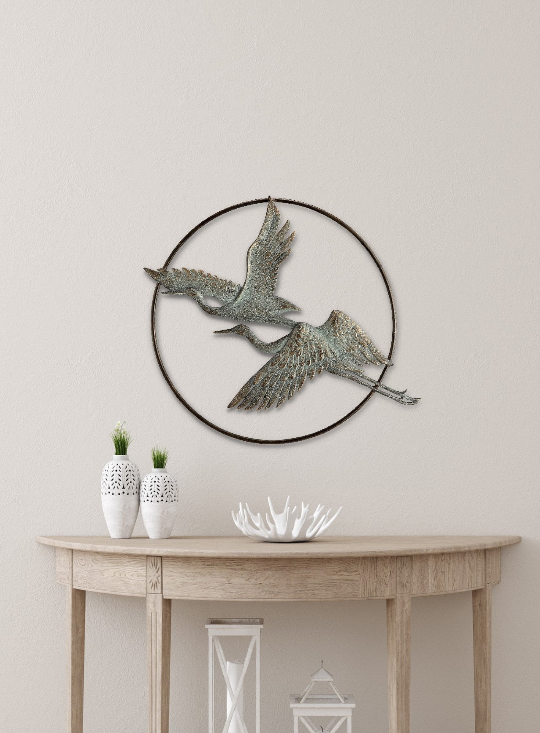 Red Barrel Studio® Herons in Flight Wall Décor | Wayfair