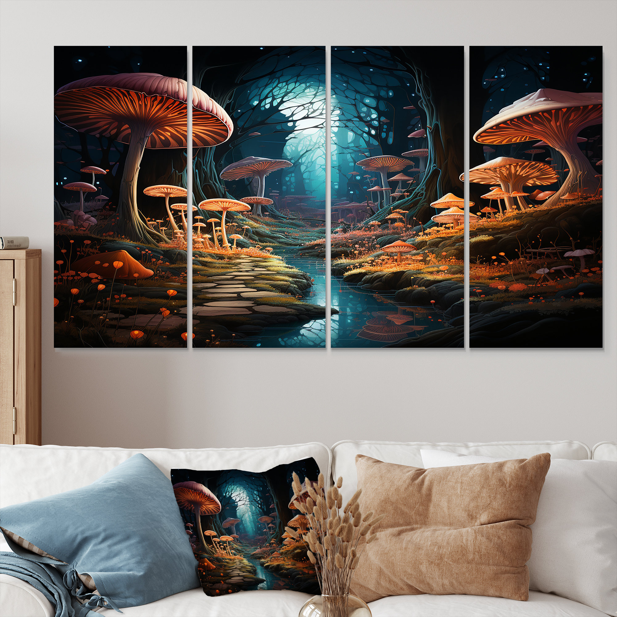 Millwood Pines Mushroom Magic In Enchanted Forest - Abstract Landscape ...