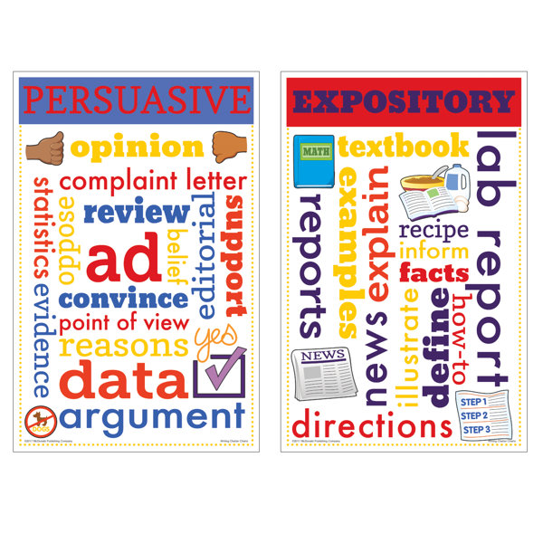 McDonald Publishing Writing Chatter Chart Set | Wayfair