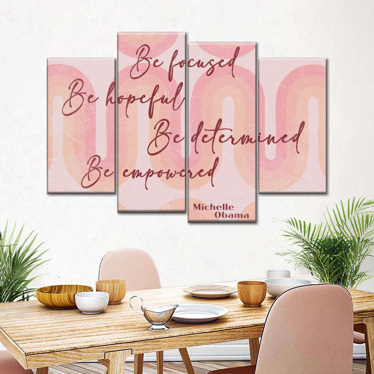 Trinx Michelle Obama's Motivational Quote Multi Piece Canvas Print ...