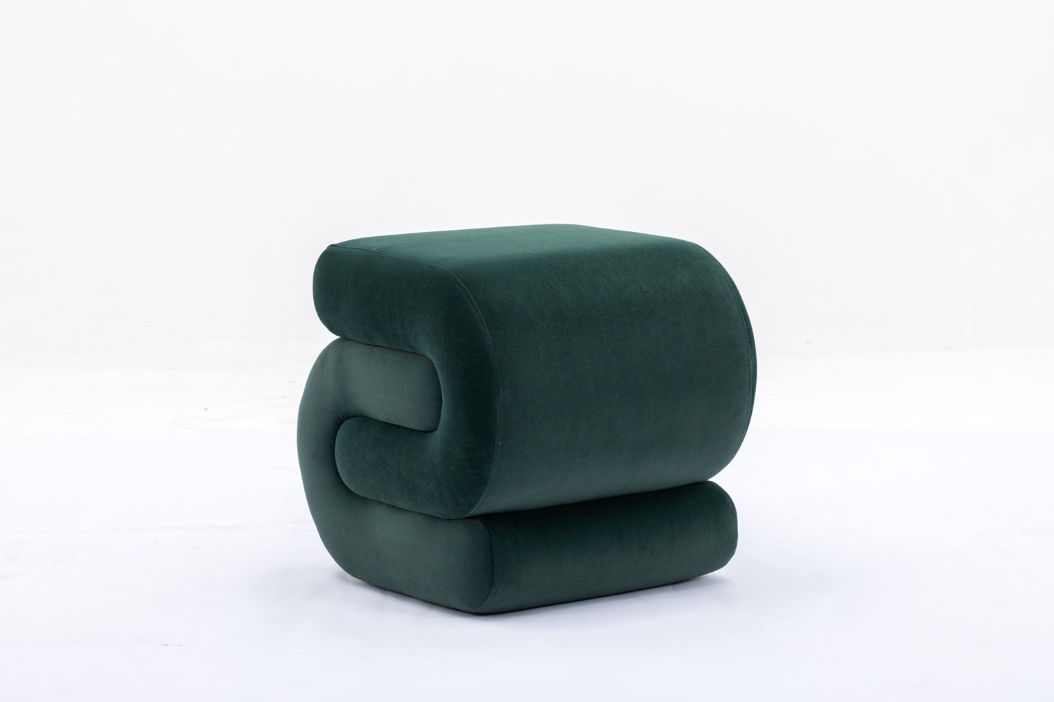 Mercer41 S-Shape Velvet Fabric Ottoman Makeup Stool Footstool - Wayfair ...