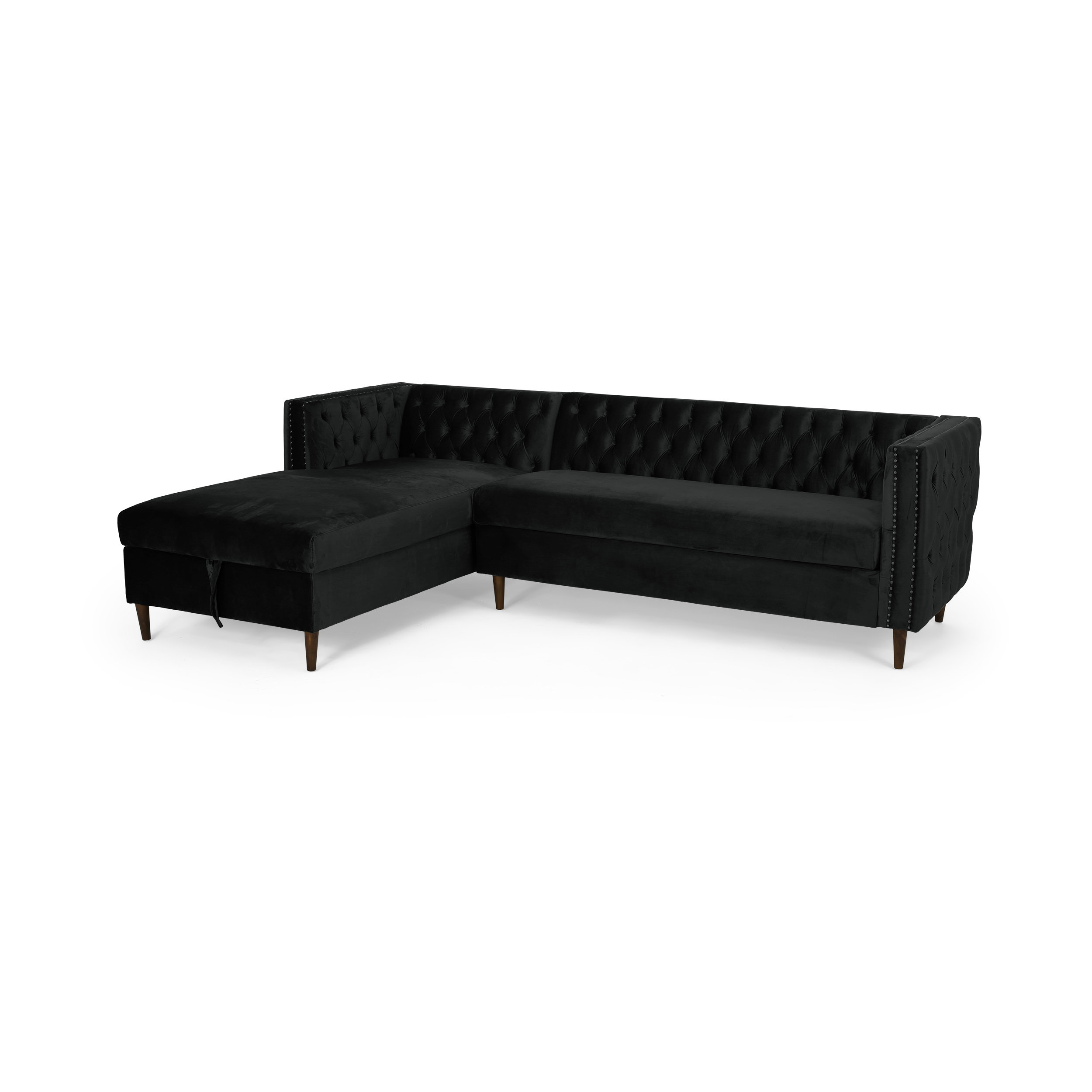Everly Quinn 102" Wide Left Hand Facing Sofa & Chaise | Wayfair