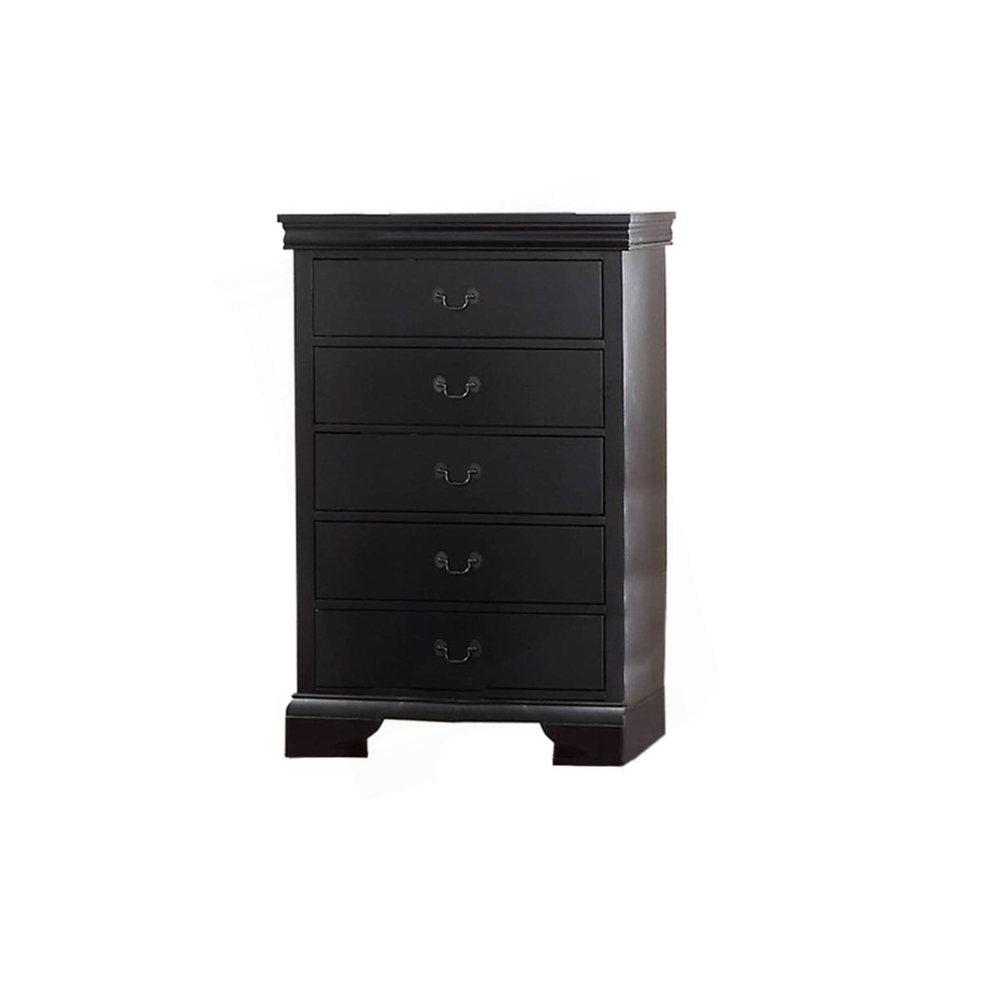 Wildon Home® Elegant Bedroom 1Pc Chest Of Drawers Black Color Drawers ...
