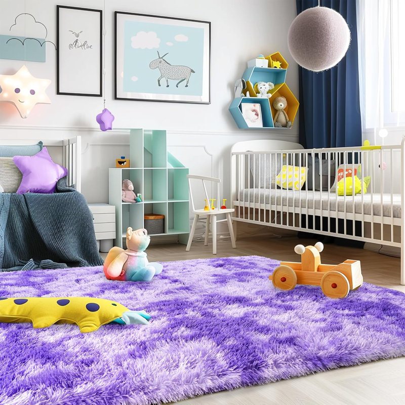 Mercer41 Ultra Fluffy Fuzzy Area Rug | Wayfair