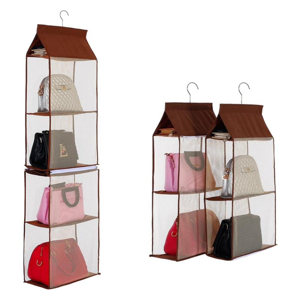 Rebrilliant Hanging Handbag Organizer,Closet Purse Organizer With 4 ...