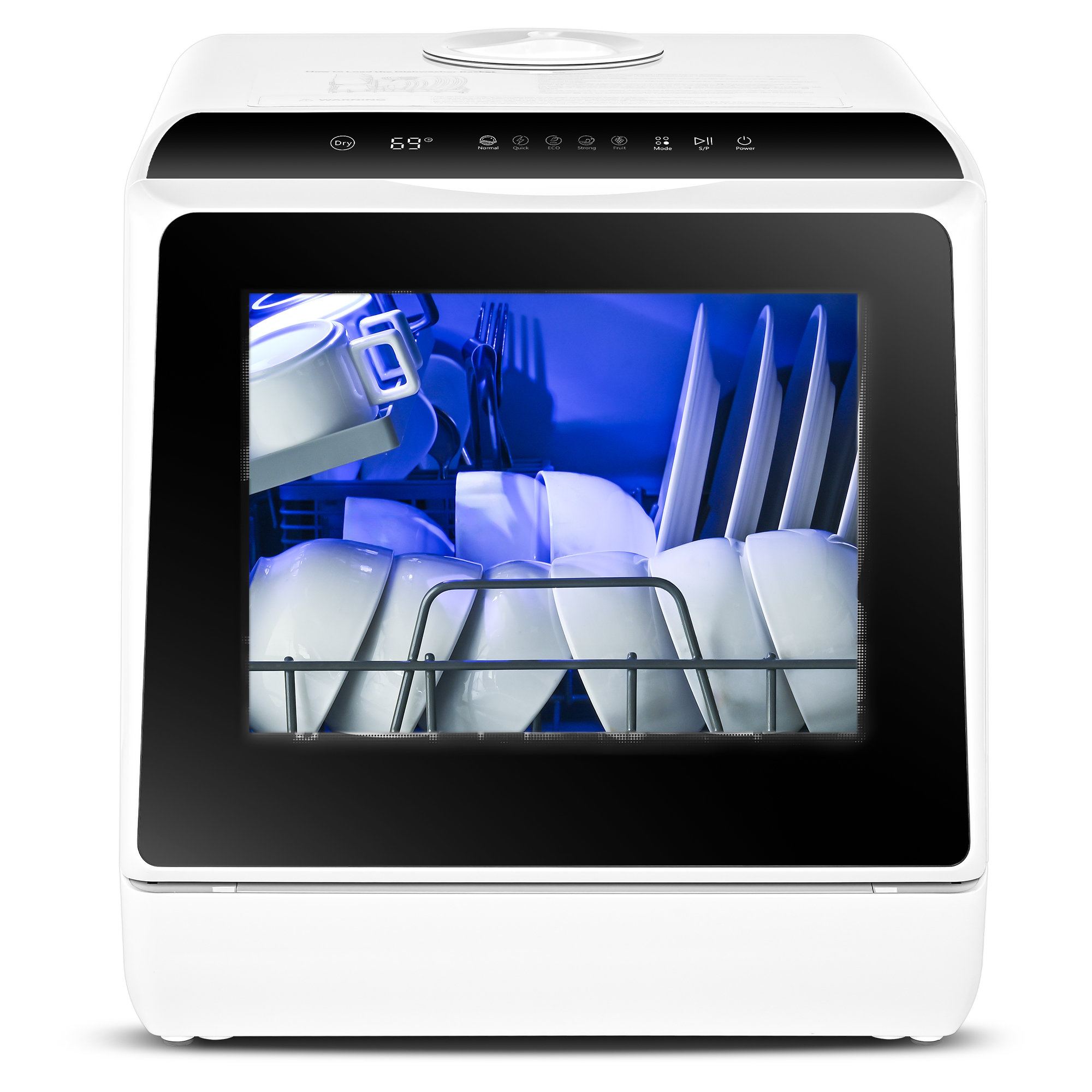 Simzlife Mini Portable Dishwasher Countertop Compact Dishwashers ...