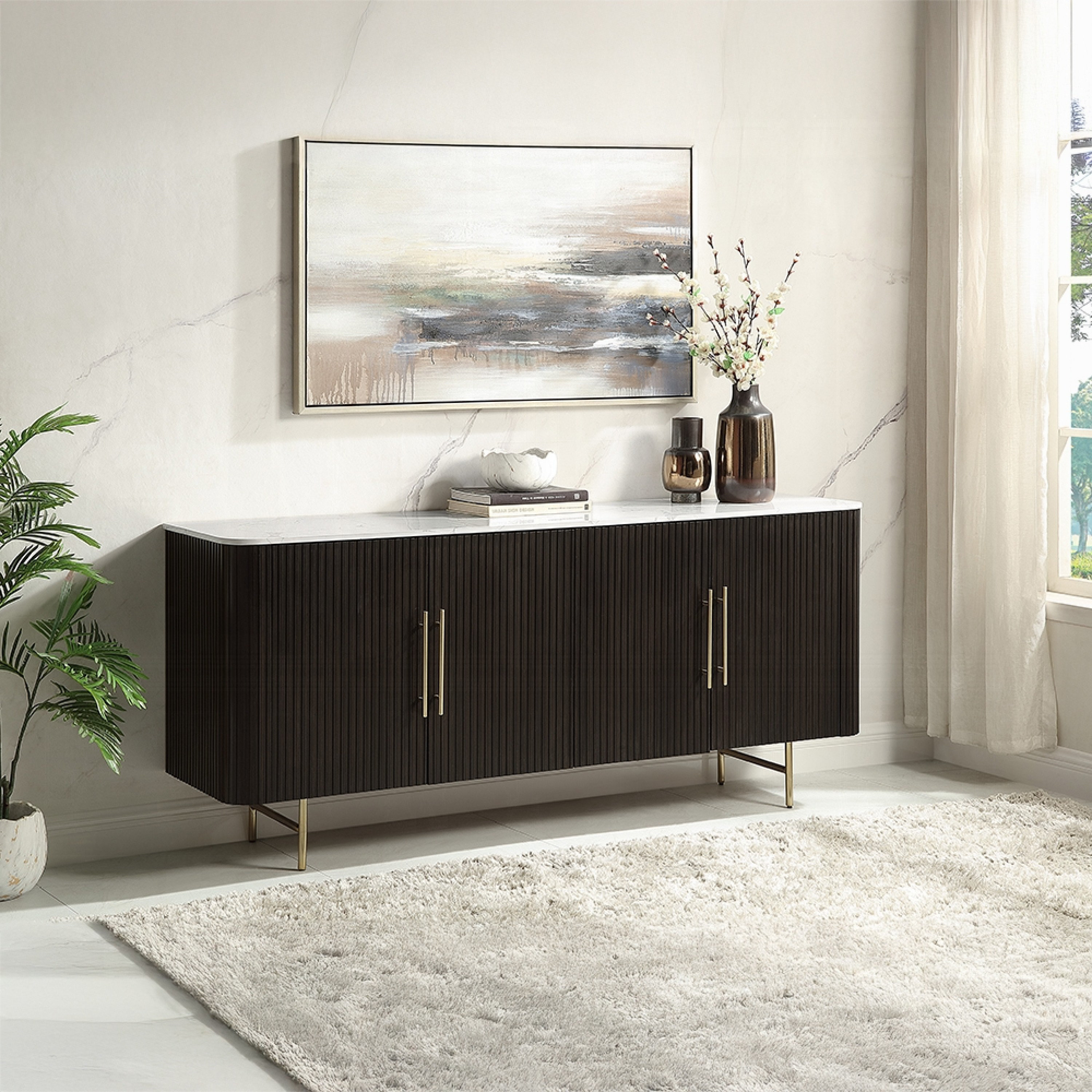 F&L Homes Studio Clayten Server | Wayfair