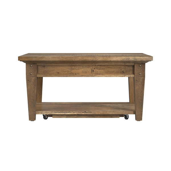 Millwood Pines Eralynn Reclaimed Wood Rectangular Cocktail Table | Wayfair