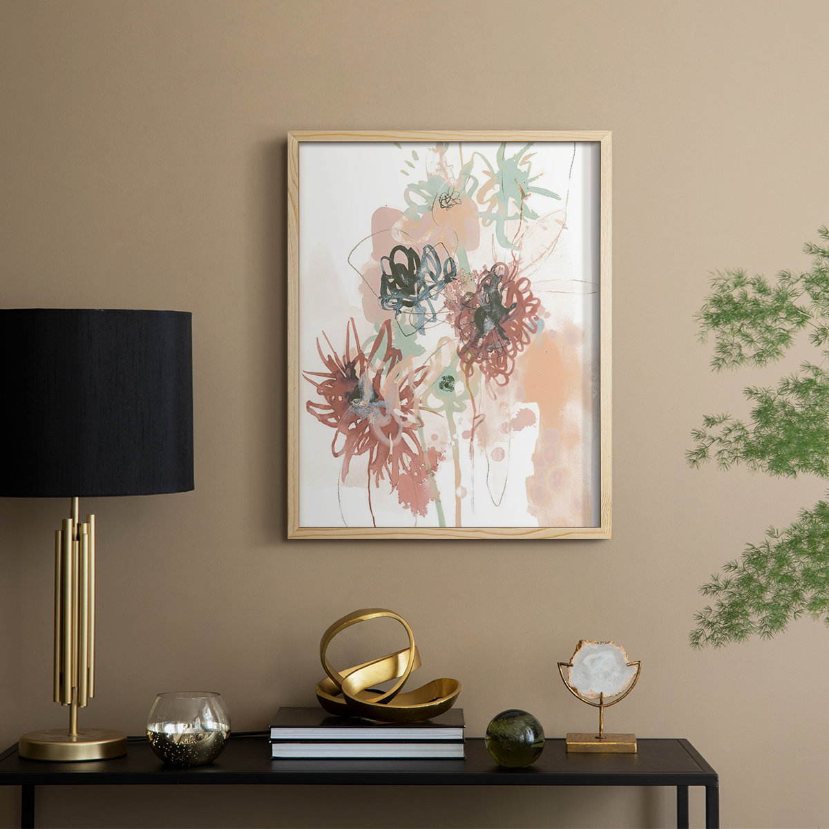 Lark Manor™ Petal Drift IV Framed Print - Solid Wood | Wayfair