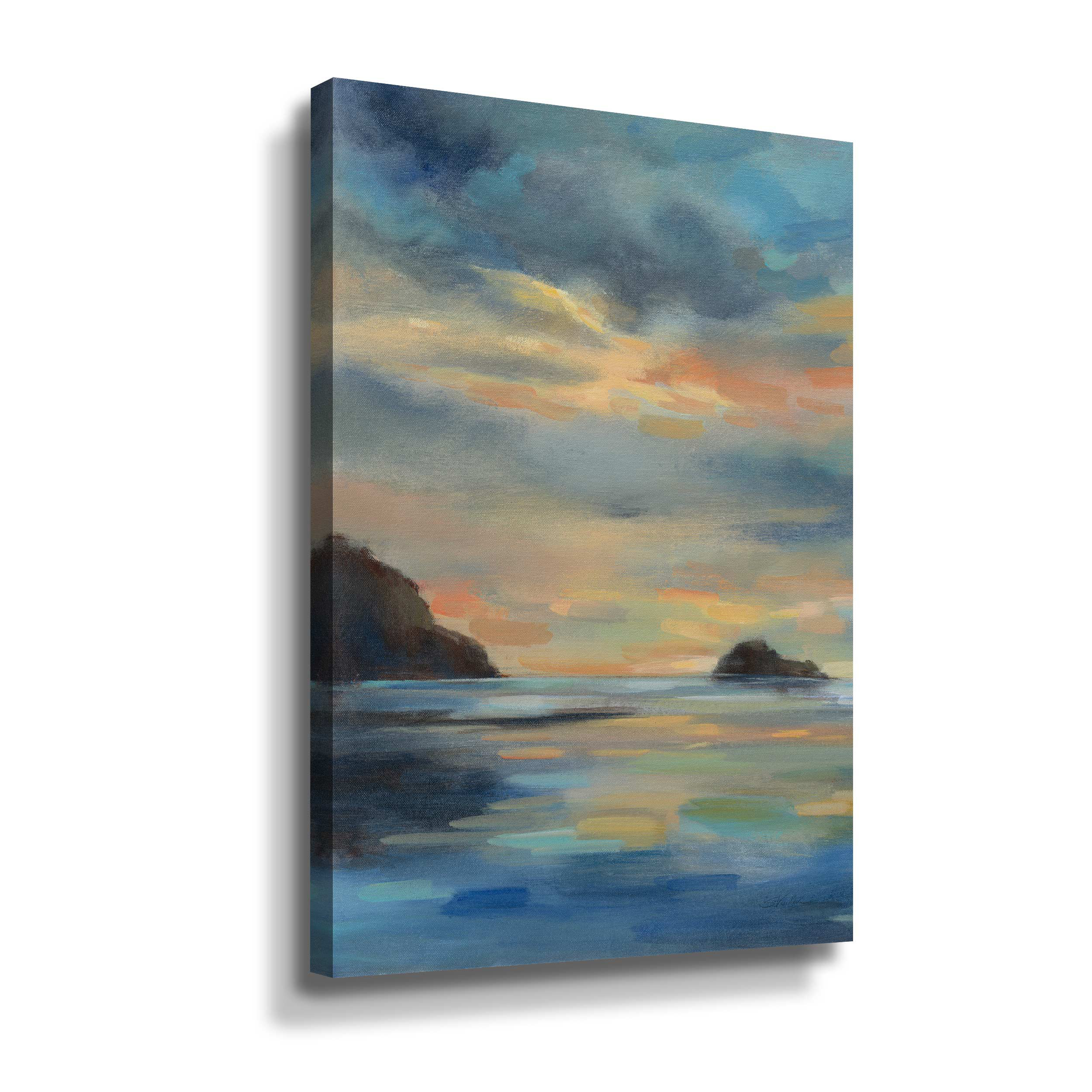 Highland Dunes Pacific Sunset Crop - Floater Frame Print on Canvas ...