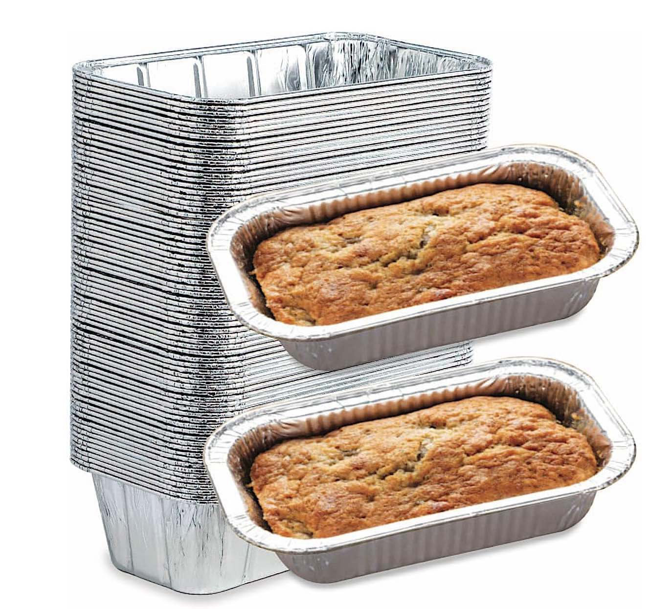 Inlij Foil Bread Pans for Baking, Disposable Bread Pans | Wayfair